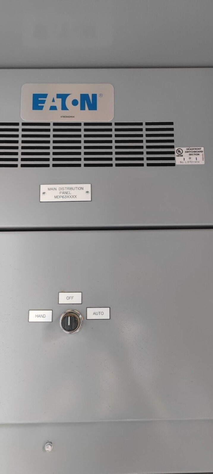 Switchboard/Panelboard EATON POW-R-LINE PRL-C, 800 AMP, 480Y/277V, 3PH ...
