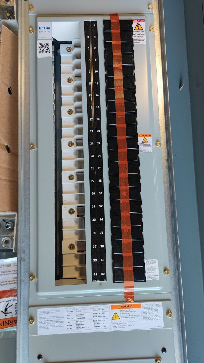 Panelboard EATON PRL1x, 600 AMP, 208Y/120V, 3PH/4W, 42Sp, NEMA 3R Outd ...